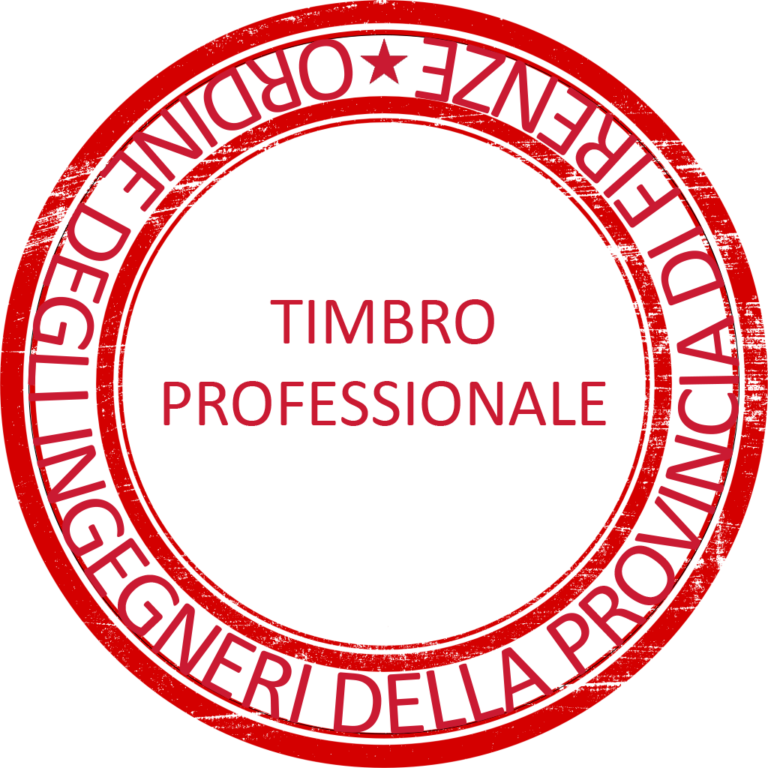 Timbro Professionale – Ordine degli Ingegneri della Provincia di Firenze